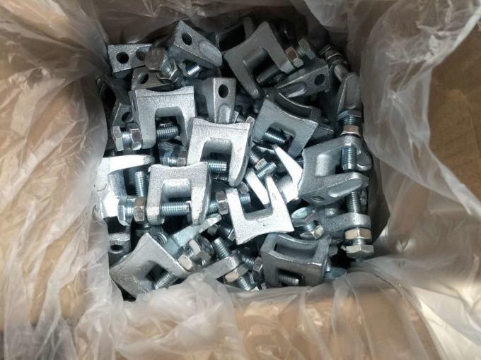 Electrical Steel Beam Clamps Color Silver Metric M6 M16 Coating